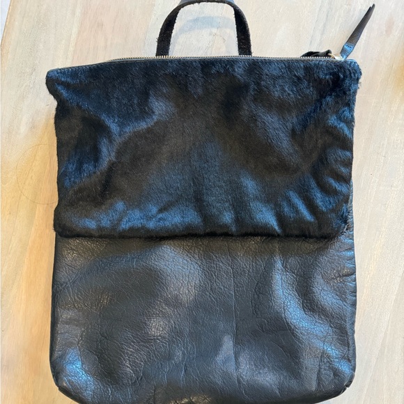 Clare V | Bags | Clare V Rare Agnes Black Backpack With Pony Hair And ...
